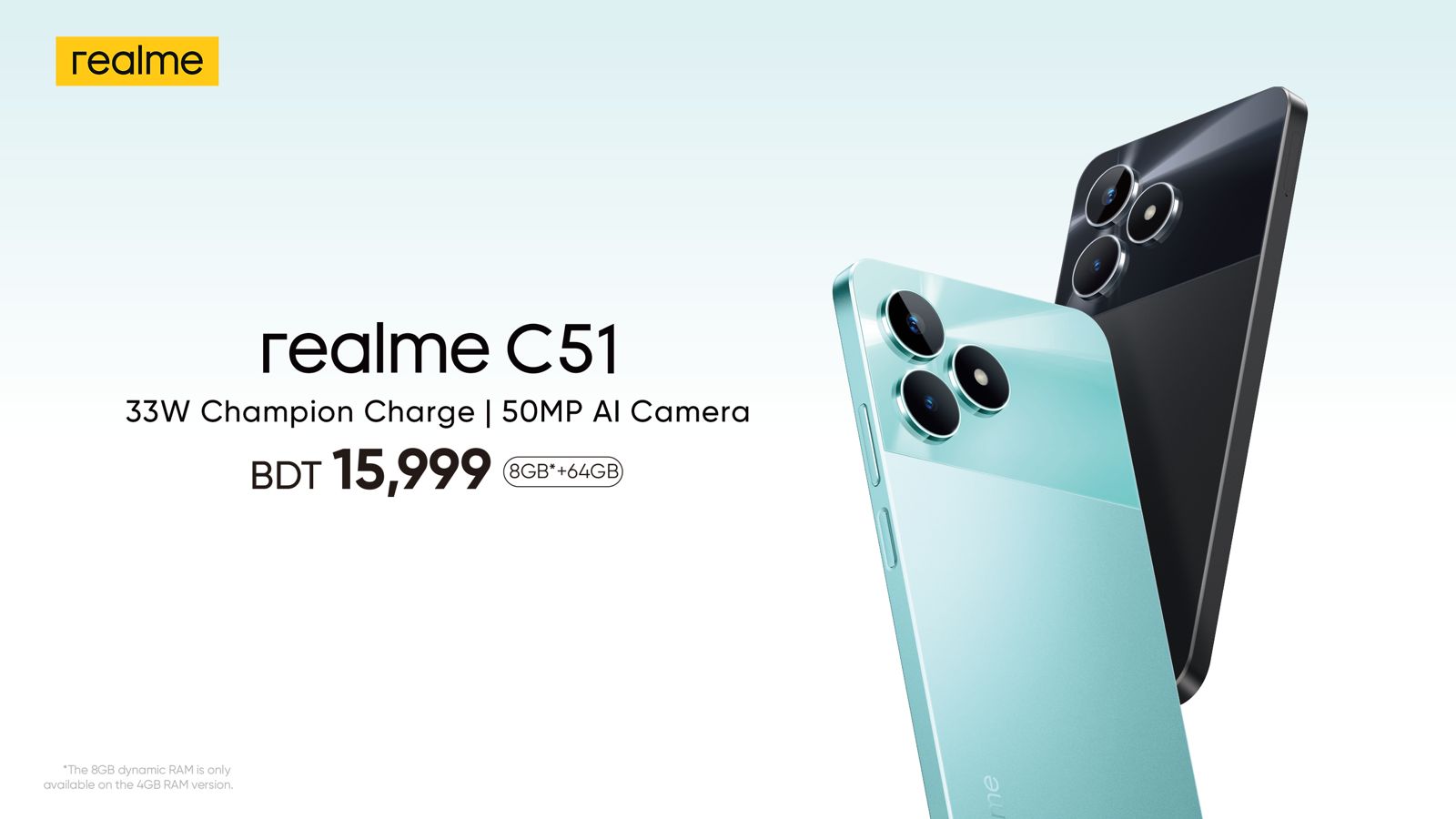 realme’s groundbreaking C51 launched with 33W fast charge, 50MP camera